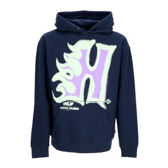 HUF Herren Heat Wave Pullover Hoodie Navy - - Sweatshirts & Hoodies - Herren - Blau - M