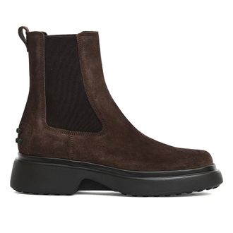 Tod's Femme, Chaussures, Brun, Taille: 37 1/2 EU Bottines Chelsea en daim