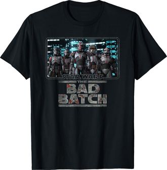 Star Wars The Bad Batch Bad Group Poster Shot Logo T-Shirt
