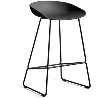 HAY [GEBRAUCHT] B-Ware Hay About A Stool Aas 38 Barhocker Sitzhocker H 76 Black 2.0 Kunststoffgleiter