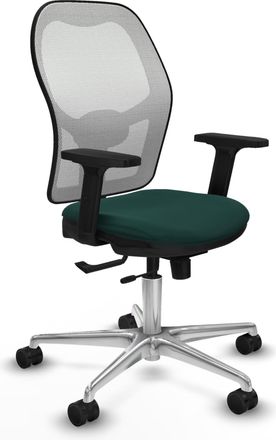 Piqueras y Crespo Chorquera B&uuml;rostuhl mit 2D-Armlehnen, h&ouml;henverstellbare Lendenwirbelst&uuml;tze, ausgestattet mit Syncro/Traslack und injiziertem Schaumstoff, mit Rollen v