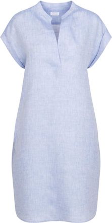 Seidensticker Damen Blusenkleid Kleid, Blau, 38