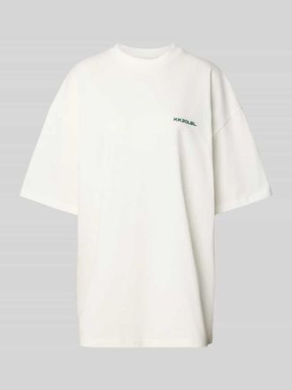 Karo Kauer Oversized T-Shirt mit Label-Print