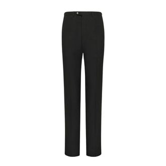 Kiton Schwarze Wollformale Hose - - Trousers - Herren - Schwarzk - L