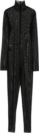 Norma Kamali Schmaler Catsuit mit Rollkragen - Schwarz