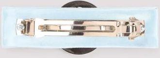 Versace Haarschmuck - Light Blue Satin Ribbon Hair Barrette - Gr. unisize - in Grau - f&uuml;r Damen