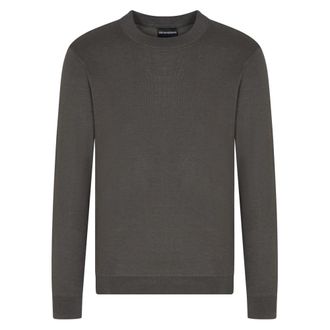Emporio Armani Grauer Pullover f&uuml;r M&auml;nner - - Knitwear - Herren - Grau - L