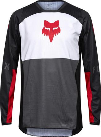 Fox Herren 180 Flow Jersey, Weiß/Rot Fließen, Large