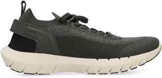 HUGO BOSS Mens Low-Top Sneakers Green Polyester Trainers