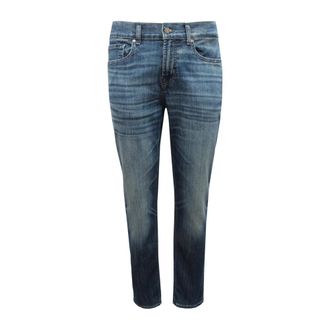 7 For All Mankind Slimmy Slim Straight Hose Hellblau - - Jeans - Herren - Blau - W36