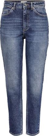 Only Only Femme ONLVENEDA Life MOM Jeans REA844 Noos Pantalons, Dark Blue Denim, S/30