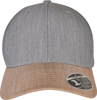Flexfit Unisex Baseball Kappe 110 Melange Mix Cap Grey/Khaki one Size