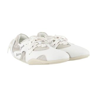 Acne Studios Mens Lambskin Leather Sneaker White