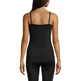 Lands End Tr&auml;gertop THERMASKIN, Damen, Gr&ouml;&szlig;e:40-42 regular, Schwarz, Elasthan/Polyester-Mischung, by Lands End