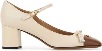 Valentino Garavani Femme, Chaussures, Blanc, Taille: 38 1/2 EU Escarpins VLogo Signature