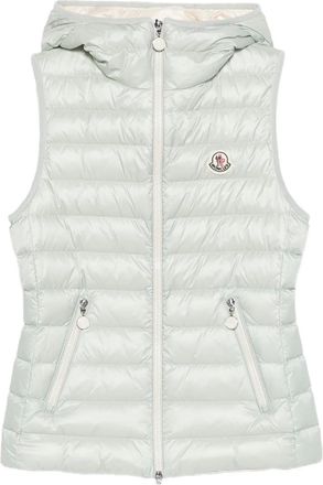 Moncler doudoune sans manches Glygos &agrave; capuche - Vert