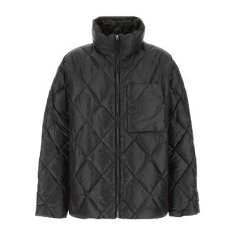 Jil Sander Stylische schwarze Nylon Daunenjacke - - Jackets - Herren - Schwarzk - L