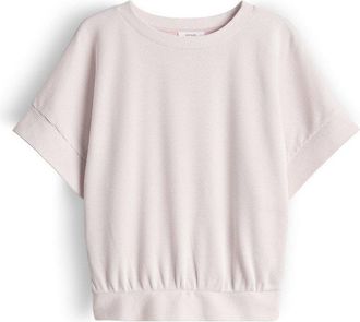 OPUS Sweatshirt Modernes Sweatshirt mit feinen Rippstreifen Zweifarbiges Muster, weicher Griff, leichte Elastizit&auml;t