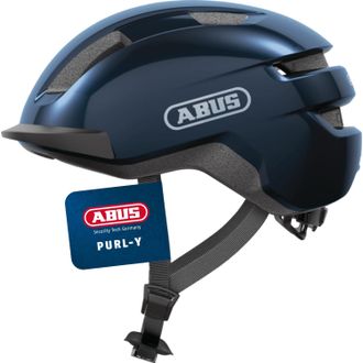 ABUS Fahrradhelm PURL-Y - geeignet f&uuml;r E-Bike und S-Pedelec - stylisher NTA-Schutzhelm f&uuml;r Erwachsene und Jugendliche - Blau, Gr&ouml;&szlig;e M