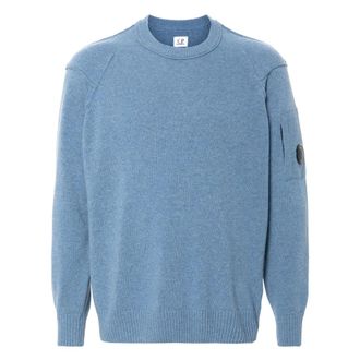 C.P. Company Rundhals-Strickpullover - - Knitwear - Herren - Blau - L