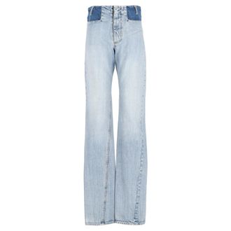 Maison Margiela Zweifarbige Denim-Hose - - Jeans - Damen - Blau - XS