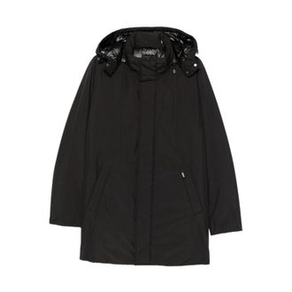 Add Mantel mit abnehmbarer Kapuze - - Coats - Herren - Schwarzk - M