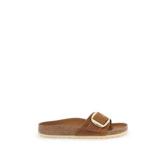 Birkenstock Femme, Chaussures, Brun, Taille: 39 EU Madrid Big Buckle - Claquettes en Cuir