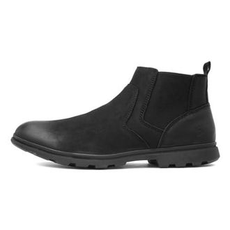 Hush Puppies Homme Tyrone Bottine Chelsea, Noir, 39.5 EU