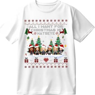 Generic T-shirt unisexe à manches courtes « All I Want for Christmas is KATSEYE » - T-shirt de concert unisexe à manches courtes - Streetwear décontracté, bla