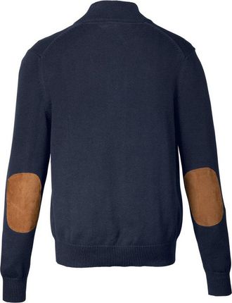 Highmoor Strickjacke Cardigan mit Lederdetails