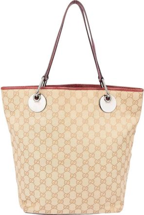 Gucci Crossbody Bags - Gucci GG Monogram Eclipse Handbag - Gr. unisize - in Beige - für Damen