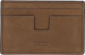 Tom Ford Homme, Accessoires, Brun, Taille: ONE Size Porte-cartes de cr&eacute;dit logo