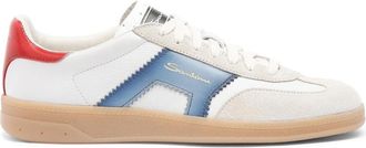 Santoni Low-Top Sneaker - Womens leather sneaker - Gr. UK_3_5 - in Weiß - für Damen