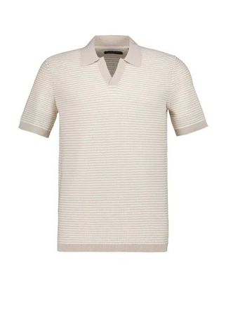 Marc O'Polo Herren Polo-Shirt beige gestreift