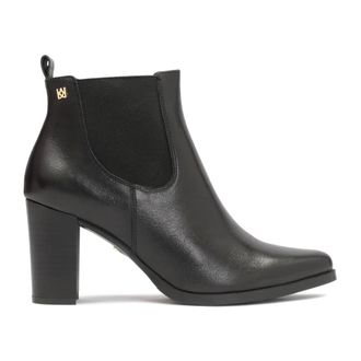 Kazar Schwarze minimalistische Stiefeletten mit elastischen Eins&auml;tzen - - Shoes - Damen - Schwarzk - 40 EU