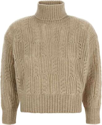 Agnona Pull Col Rond - Beige