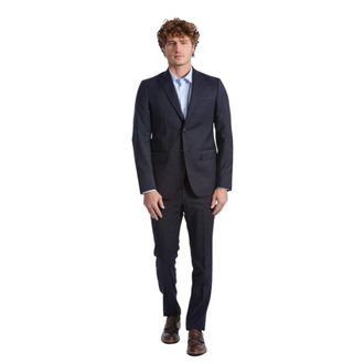 Baldinini Homme, Costumes, Bleu, Taille: 4XL Costume en Laine Bleue Classique 2 Pi&egrave;ces