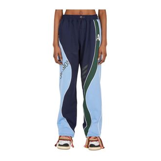 Ahluwalia Studio Track Pants mit Farbblock-Muster - - Trousers - Damen - Blau - 2XS