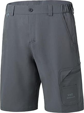 Bassdash FP01M Short Cargo de pêche pour Homme 10,5 à séchage Rapide UPF 50+ résistant à leau