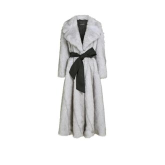 Karl Lagerfeld Studio Lang Kunstpelzmantel - - Coats - Damen - Grau - M