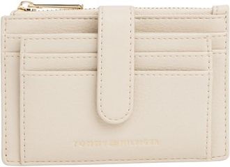Tommy Hilfiger Th Flag CC Holder Aw0aw18027, Porte-Cartes Femme, Beige (Classic Beige), Taille Unique