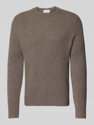 FTC Strickpullover aus Kaschmir mit Rundhalsausschnitt