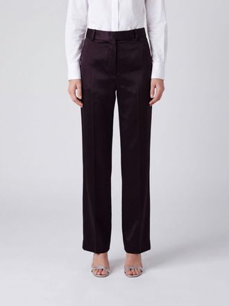 Tom Ford Pantalon de tailleur large en soie &agrave; taille haute