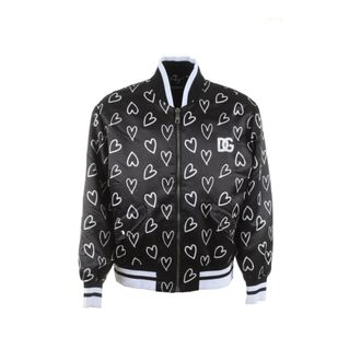 Dolce & Gabbana Hearts Bomberjacke - - Jackets - Herren - Schwarzk - XL