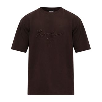 Emporio Armani Homme, Tops, Brun, Taille: L T-shirt logo
