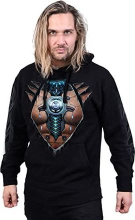 Spiral Direct Sweat Noir Sweatshirt &agrave; Capuche, XL Homme