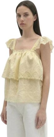 BERENICE Femme, Tops, Beige, Taille: 38 FR Camea Top