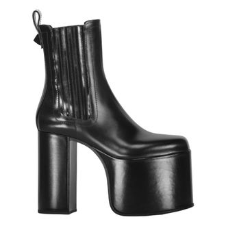 Valentino Garavani Gl&auml;nzende schwarze Stiefel mit dicken Sohlen - - Shoes - Damen - Schwarzk - 40 EU
