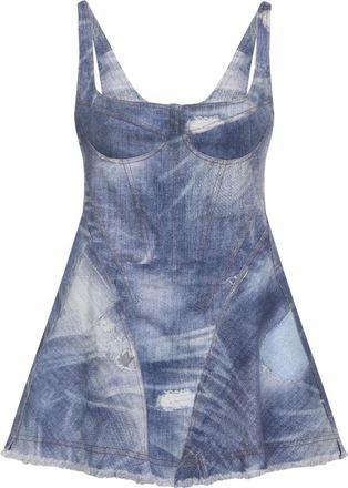 Roberto Cavalli Femme, Robes, Bleu, Taille: 38 FR Robe &Eacute;vas&eacute;e