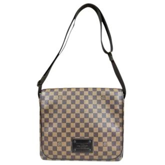 Louis Vuitton Sac &agrave; bandouli&egrave;re Pre-owned Vintage en toile Damier - Homme - Pre-owned - Brun - Taille: ONE Size